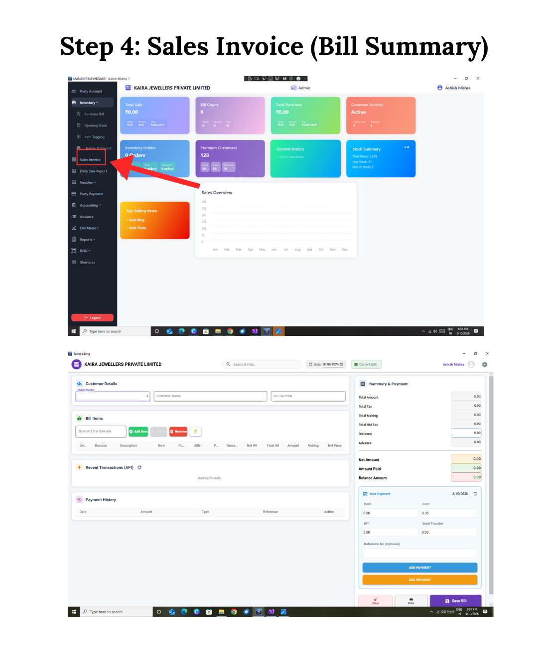Kaira Billing Software